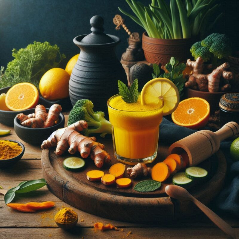 Experience the Zesty Kick of Fresh Turmeric Juice