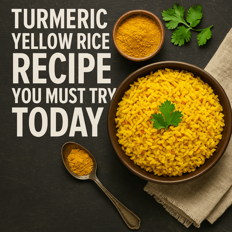 Discover the Irresistible Flavor of Turmeric Yellow Rice Recipe